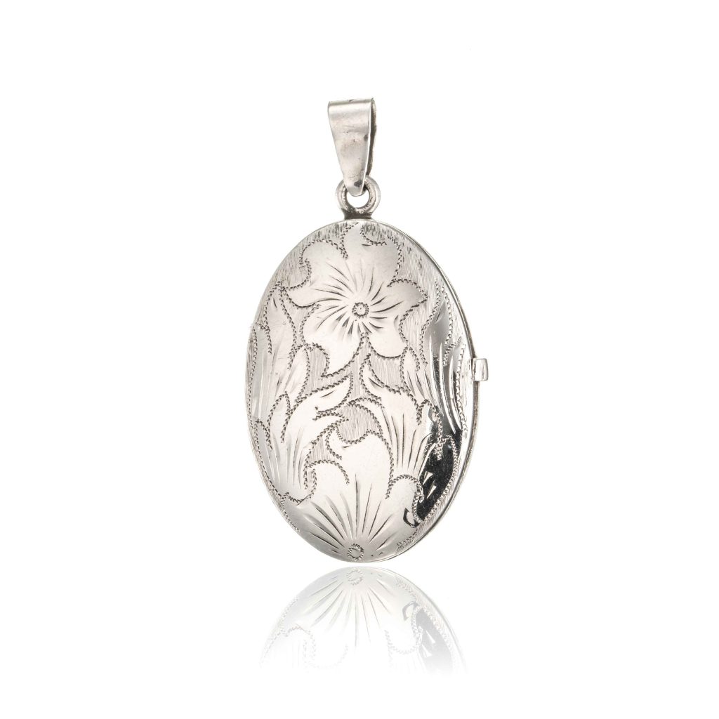 Medaljong, sølv - Berheim